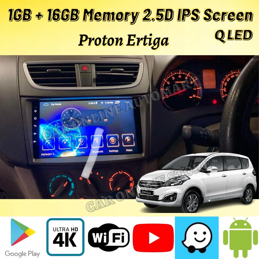 PROTON ERTIGA ~ 1GB+16GB 4K ANDROID PLAYER MOHAWK T3L MS SERIES Q-LED ...