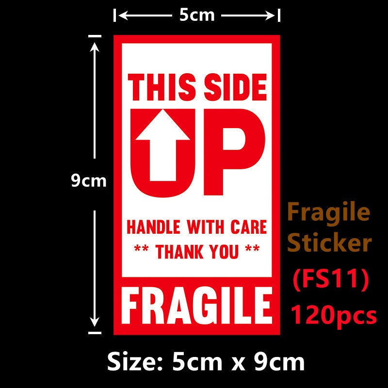 🇲🇾 🏆 120pcs Fragile Urgent Warning Handle With Care Dont Stack Drop ...