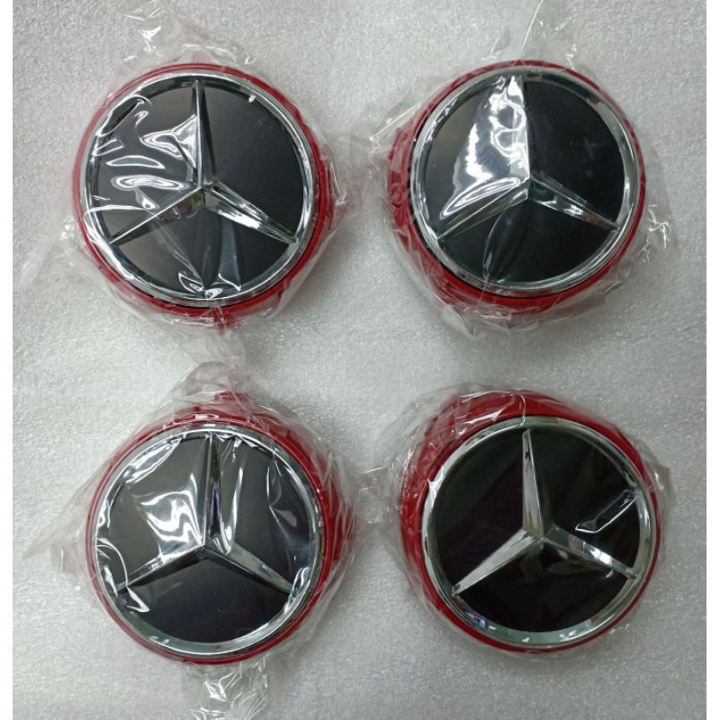 Mercedes benz wheel hub center caps 75mm for Mercedes-Benz w202 w204 ...