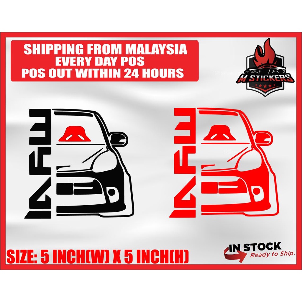 PERODUA MYVI SE 1ST GENERATION CAR STICKER KERETA STICKERS | Shopee ...