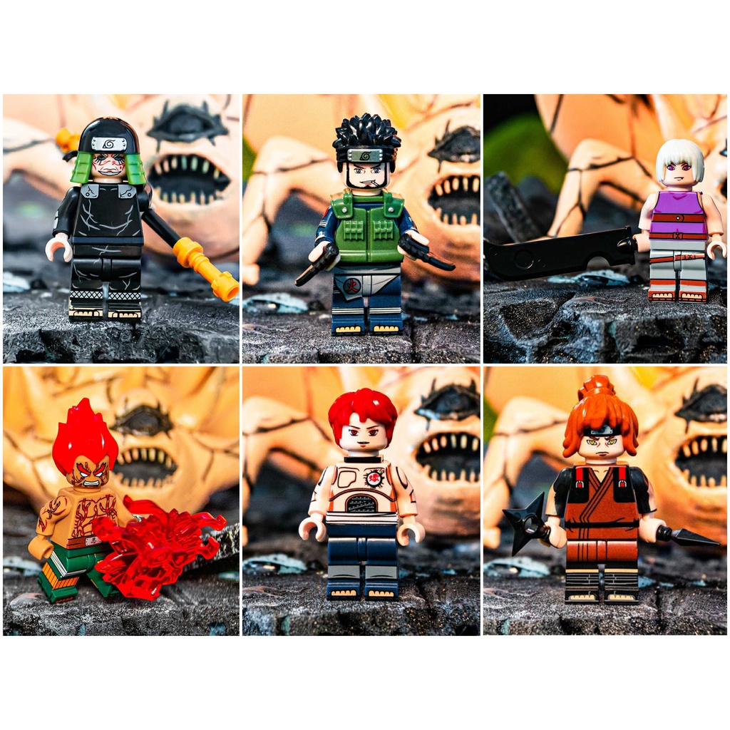 Lego naruto models of the characters of the threeth, sasori, and thorns ...