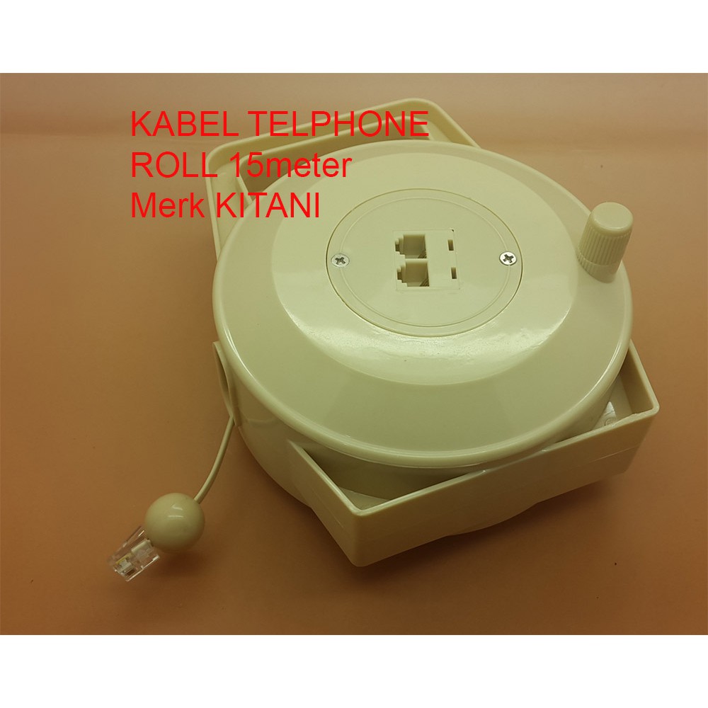 Rj11 Telephone Cable Roll 4 Pin Kitani 15 Meters | Shopee Malaysia