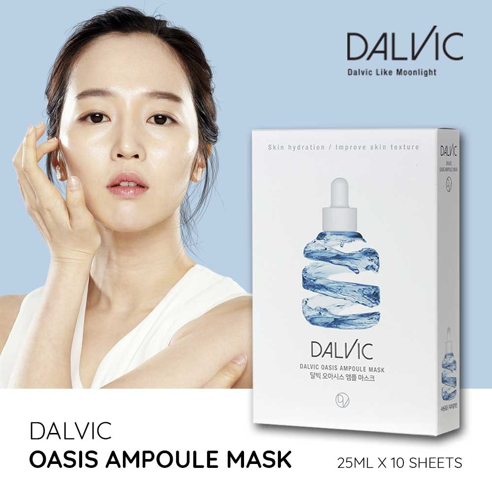 Dalvic Oasis Ampoule Brightening Mask 10 sheet per Box Fave Mask ...