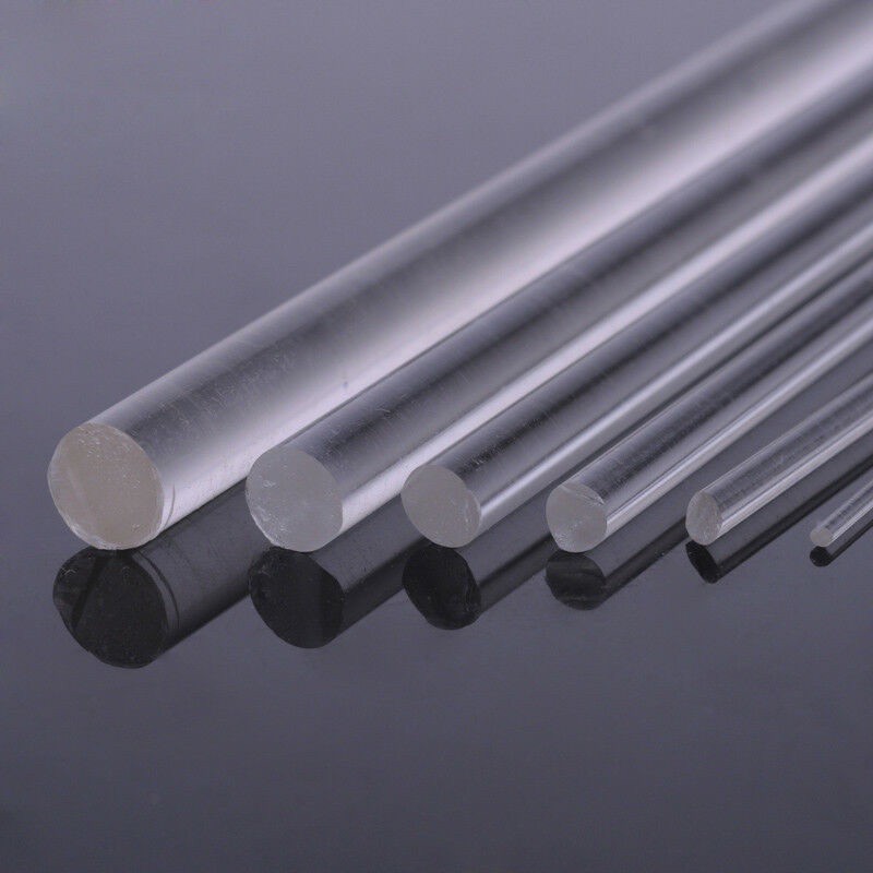Clear acrylic Solid - 【ROUND 】stick ~Diameter : ( +/ - ) 2 / 3 / 4 / 5 ...