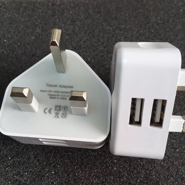 UK Home Wall 3 Pin USB Plug Power Adapter | Shopee Malaysia