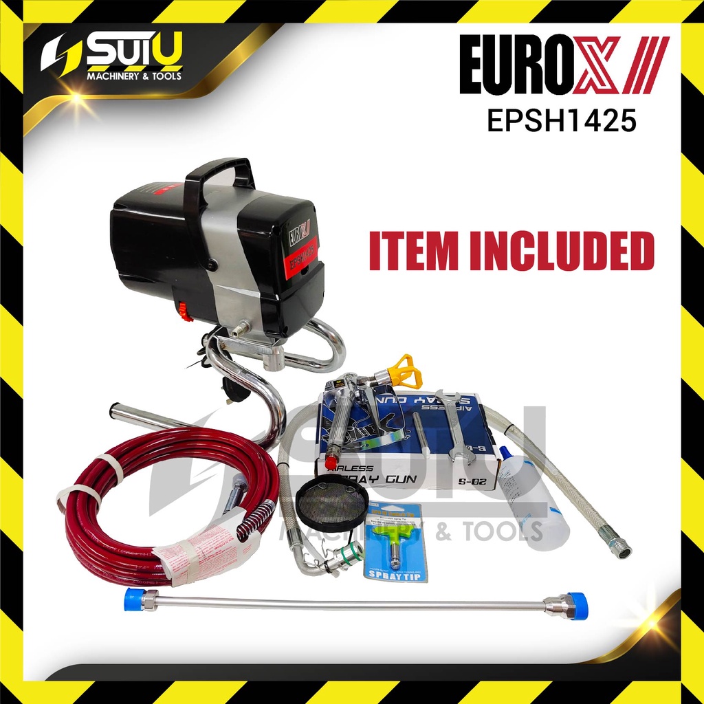 EUROX EPSH1425 210Bar Airless Paint Sprayer 575W | Shopee Malaysia