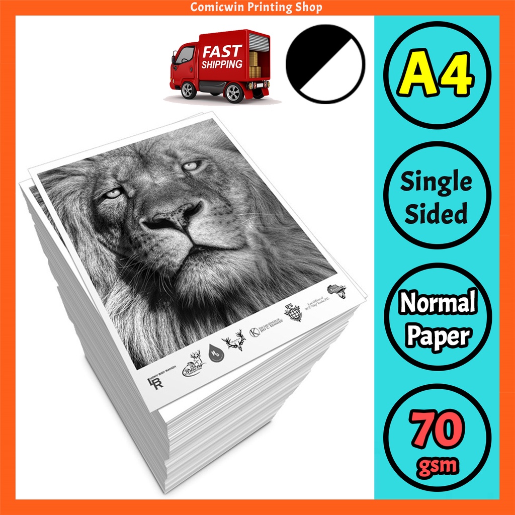 [INSTANT] A4 Printing A4 Copy Printing Service (Black & White, 70gsm ...