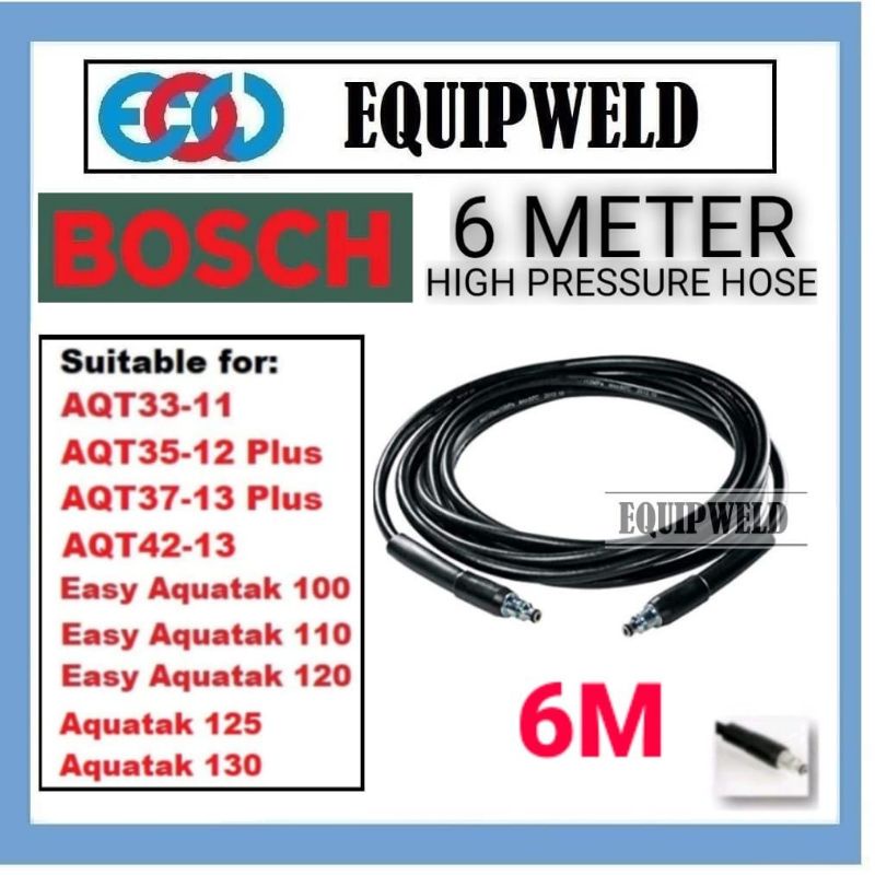 BOSCH 6 METER HIGH PRESSURE HOSE (6M) F016F04585 EASY AQUATAK 100 110 ...