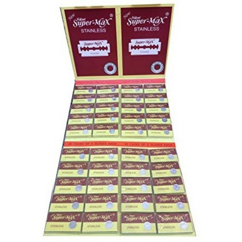 Supermax Stainless Blades AA02 (40Tucks/Box x 5 Blades) | Shopee Malaysia
