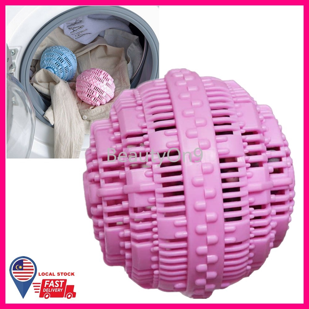 🇲🇾READY STOCK Reusable Magic Washing Ball Blue / Pink Non-Toxic No ...