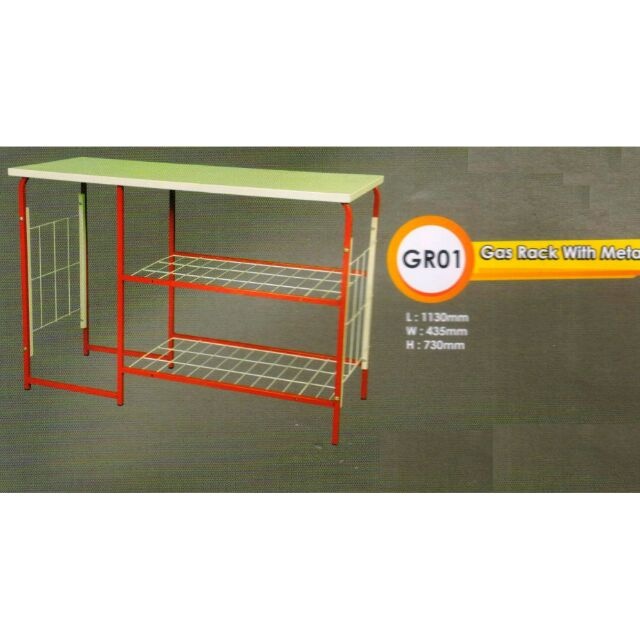 Gas Rack With Metal Top / Heavy Duty Gas Stand/ Kitchen Rack Rak Dapur ...