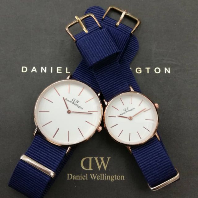 DW NYLON COUPLE WATCH (Blue White) | Shopee Malaysia
