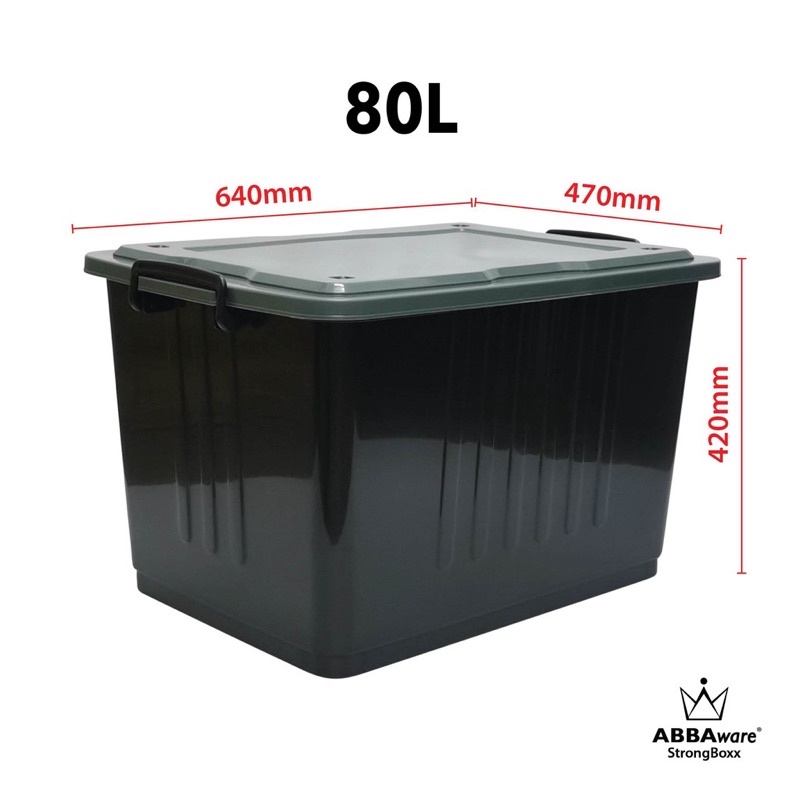 Abbaware Storage Box/Kotak Simpanan dengan roda/Storage Box with wheels ...