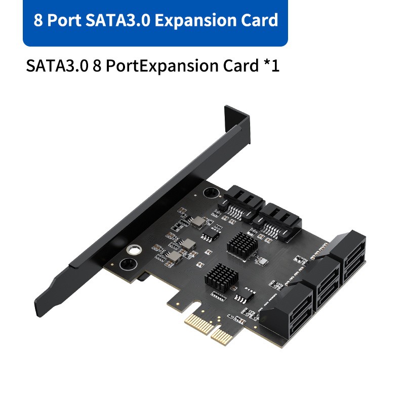 ACASIS PCIE Expansion SATA Card to 5 Ports,6 Gbps 3.0 Card,PCIE ...