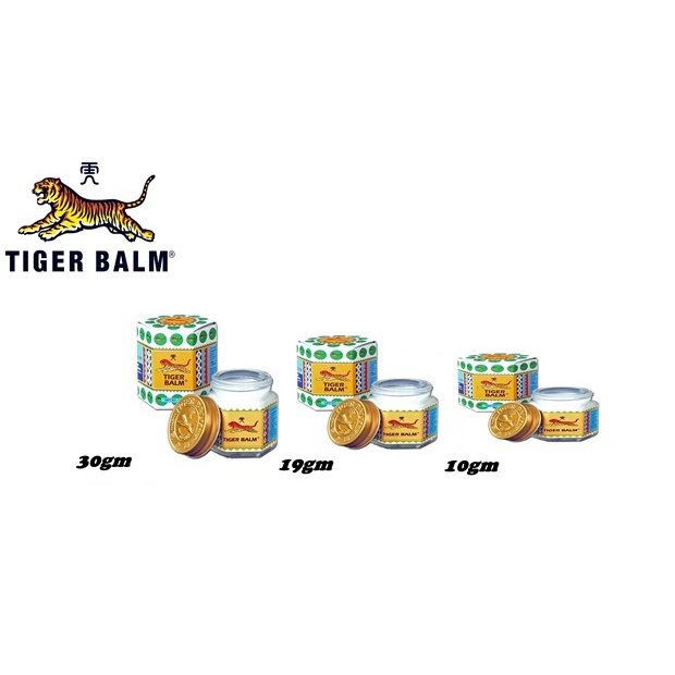 TIGER BALM WHITE OINTMENT 虎标万金油-白 BALSEM HARIMAU PUTIH 10G / 19G / 30G ...