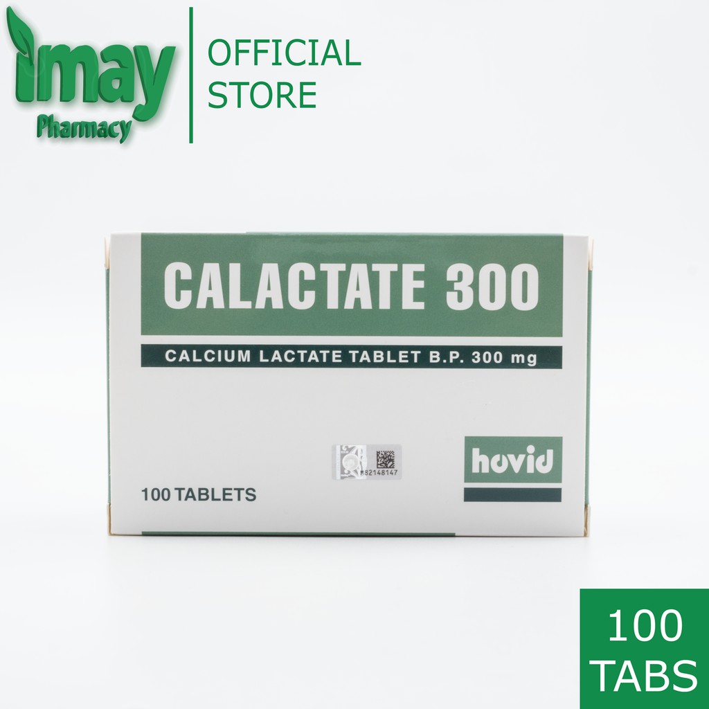HOVID CALACTATE 300MG CALCIUM LACTATE TABLETS 100 TABLETS | Shopee Malaysia