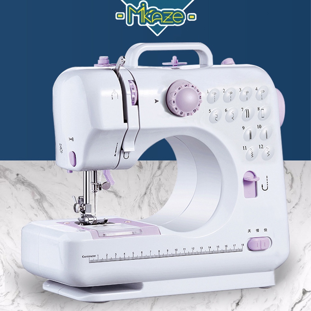 MIKAZE - SEWING MACHINE FHSM 505A 12 Sewing Portable Mini Mesin Jahit ...