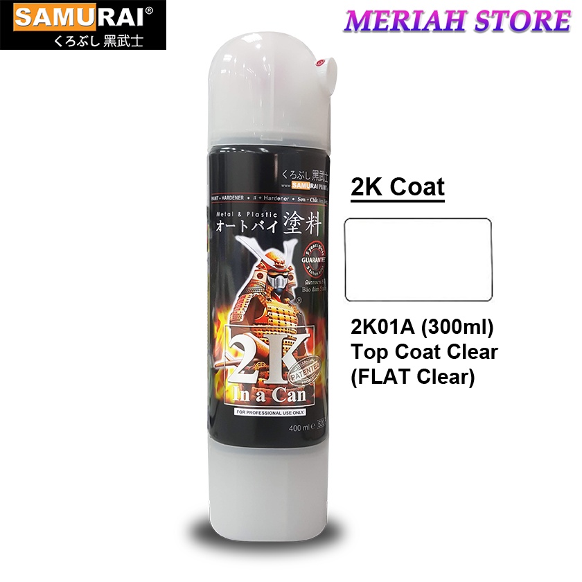 Samurai 2K01A Top Coat Matte/ Flat Clear Aerosol Spray Paint 400ml | Shopee Malaysia