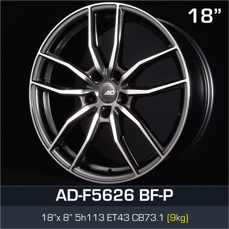 AD 18 inch 8JJ 5X113 ET43 ORI CAR SPORT RIMS WHEELS ADF5626 | Shopee ...
