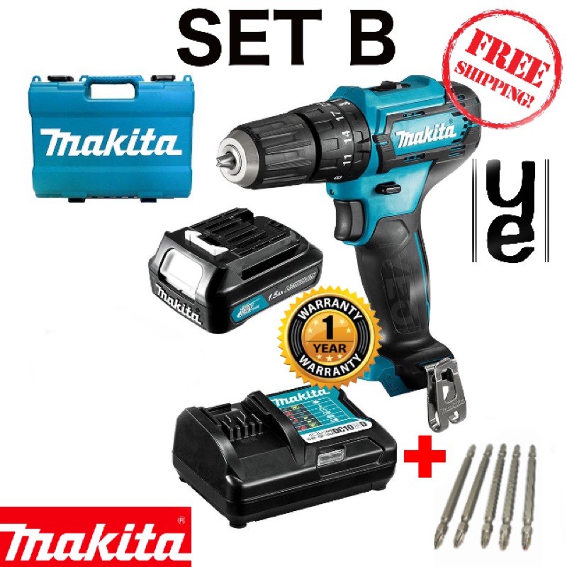 MAKITA DF333DWYE / DF333 / DF331 12V CORDLESS DRILL + MAKITA UB100 12V ...