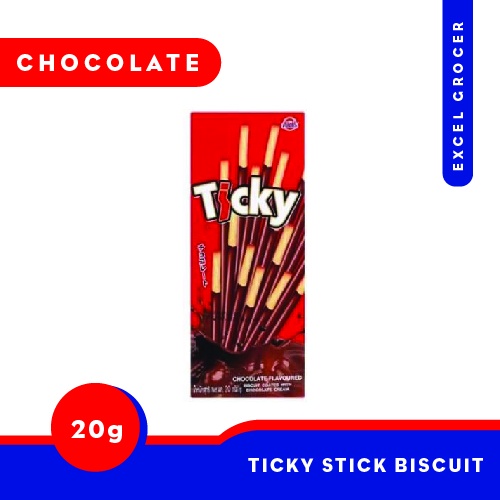 Ticky Stick Biscuit Coated Chocolate 20g | Shopee Malaysia