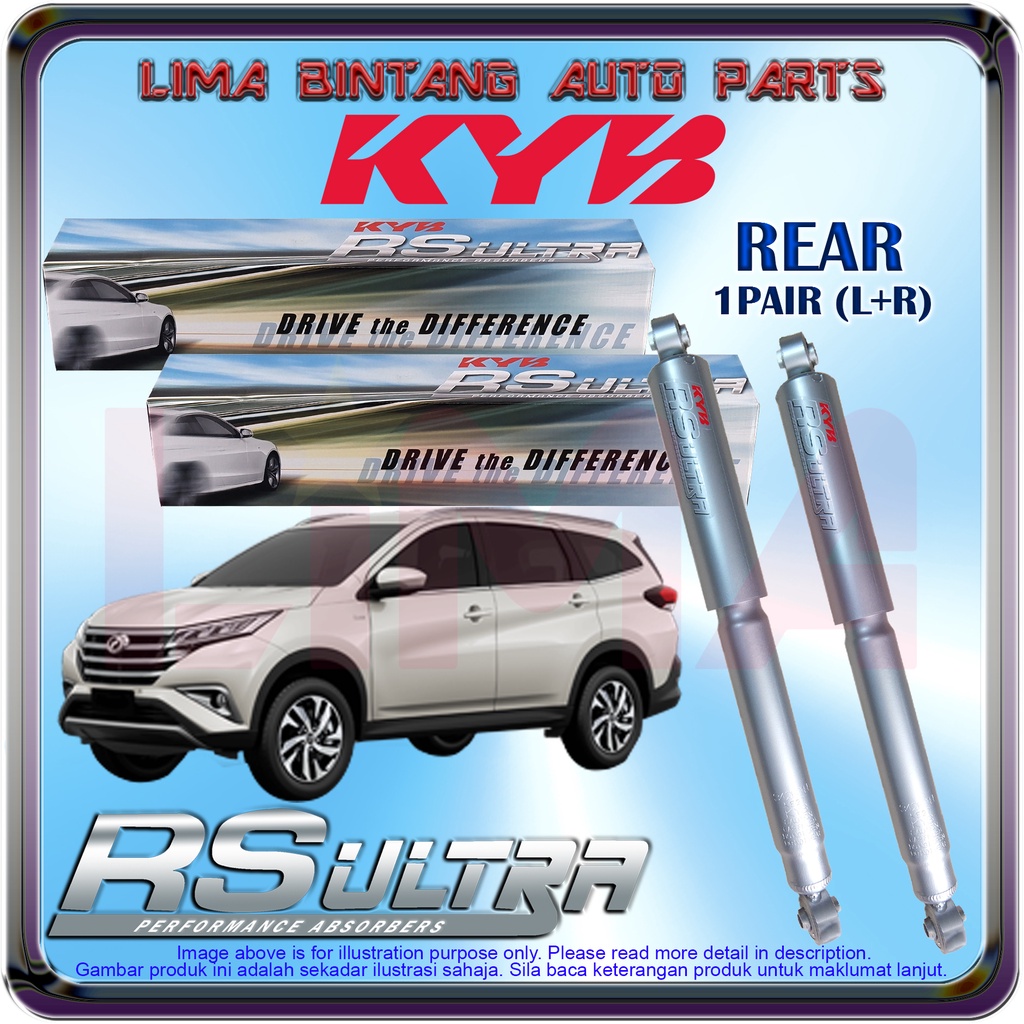 ( 1Pair ) Perodua Aruz Rear Shock Absorber Heavy Duty RS ULTRA KAYABA ...