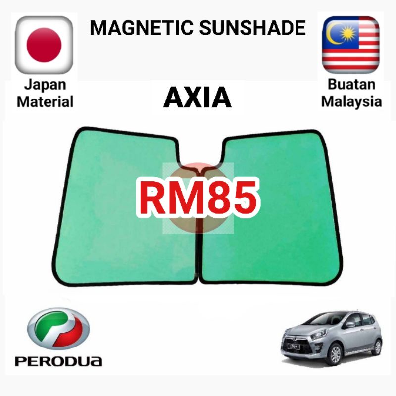Perodua Axia Front Windscreen Premium Magnetic Sunshade (1 pc) | Shopee ...