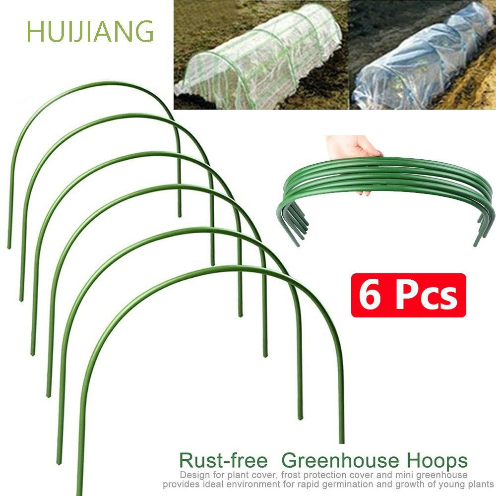HUIJIANG Plastic-Coated Steel Tunnel Hoop Arch Shape Plant Support ...