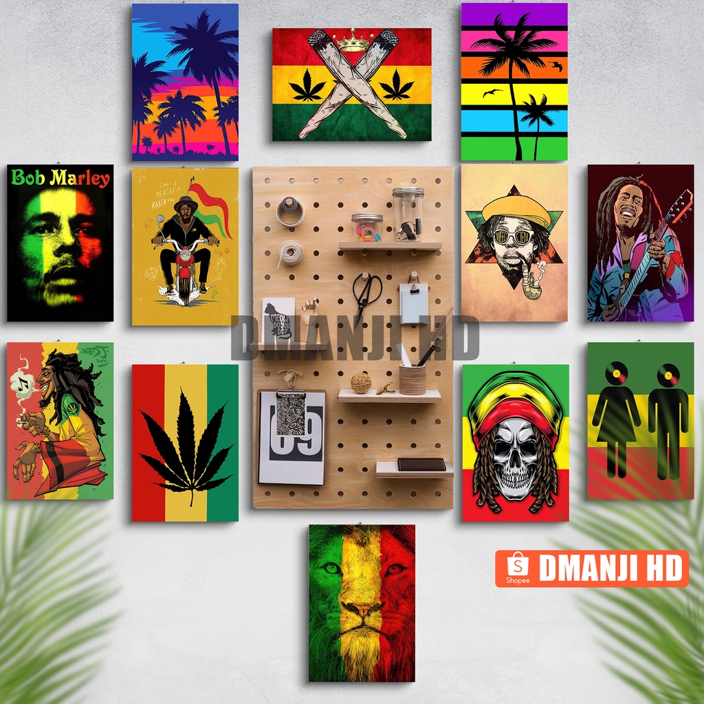 HIASAN DINDING KAYU 1-20 REGGAE WALL Decoration/20x30/BOB MARLEY Wood ...