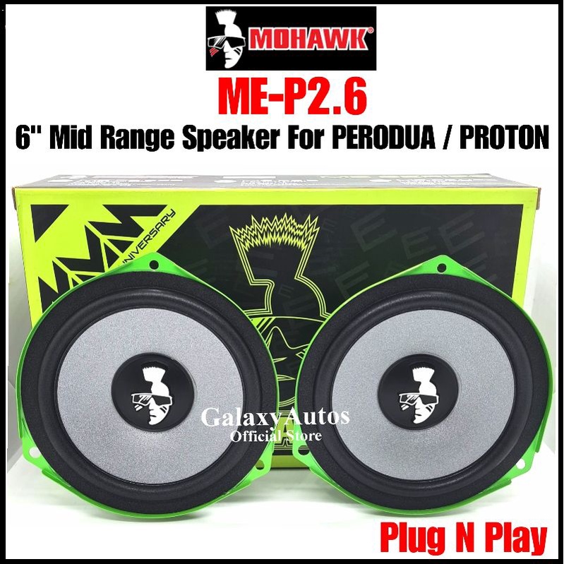 Mohawk 6 Inch Mid Range Speaker ME-P2.6 Plug N Play For Perodua Proton ...