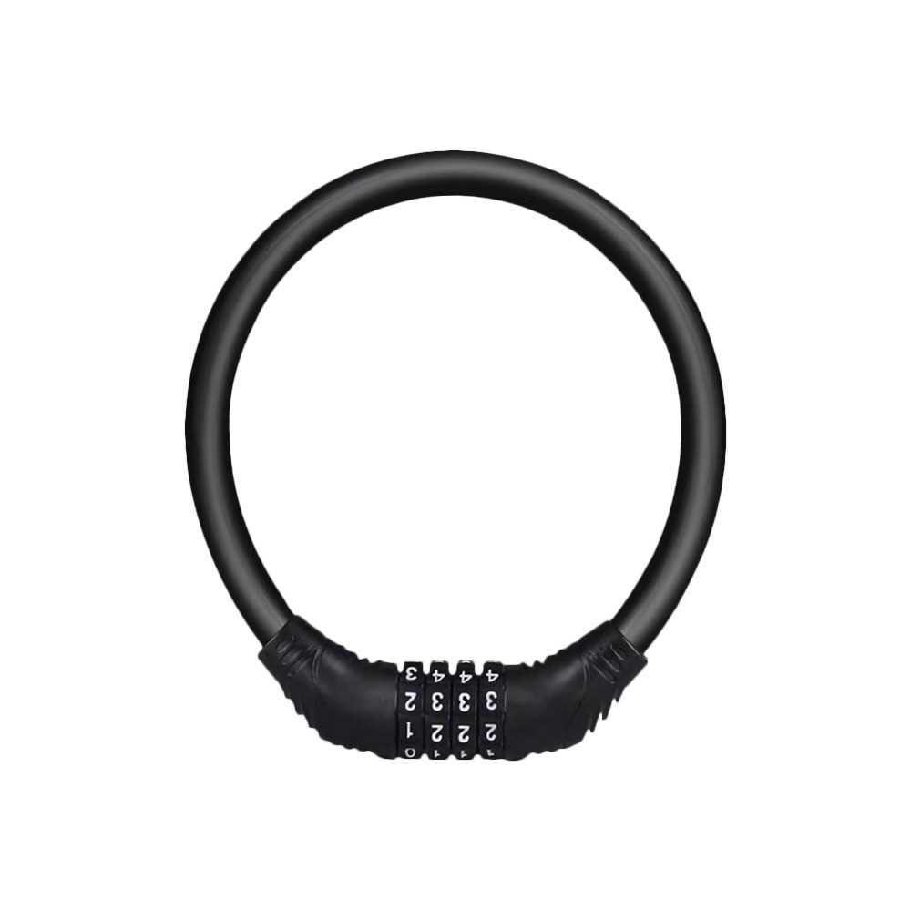 Portable Security Bike Lock 4 Digit Resettable Combination Cable Lock ...
