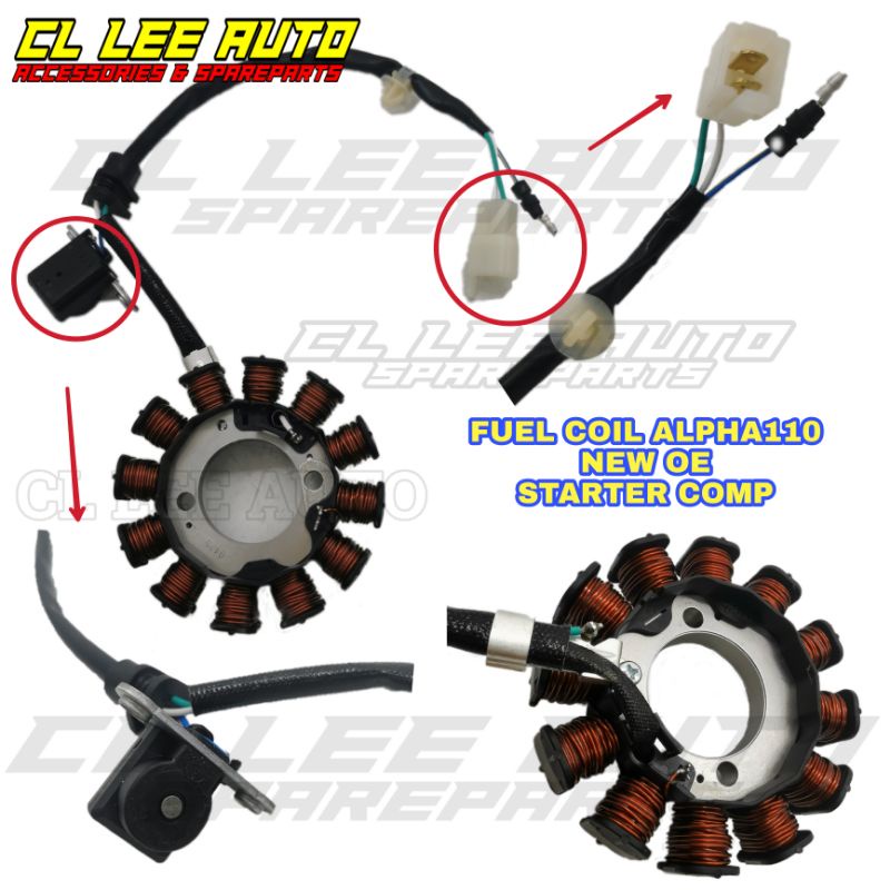 HONDA WAVE 110 ALPHA FUEL COIL MAGNET COIL ORIGINAL 31120-K71-M31 ...