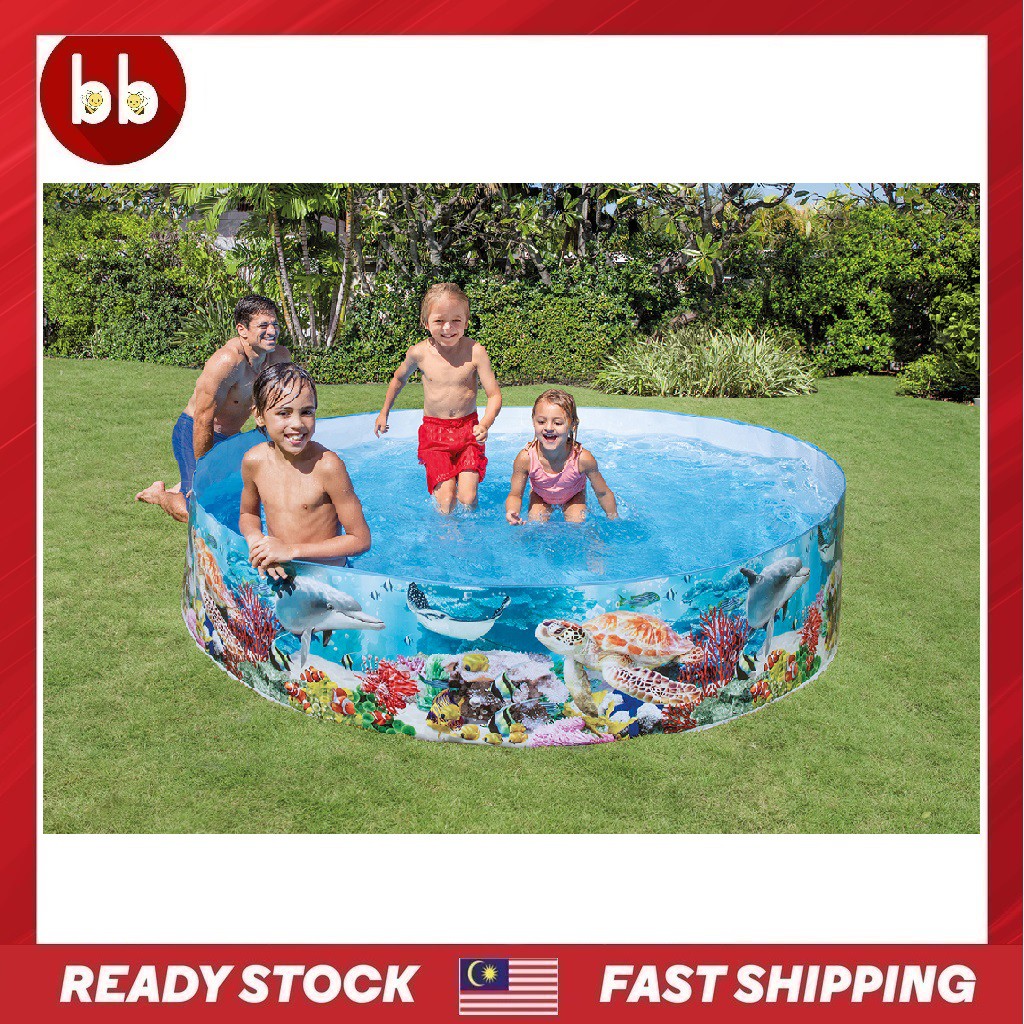 INTEX Deep Blue Sea Snapset Pool 8ft x 18in (IT 58472NP) | Shopee Malaysia