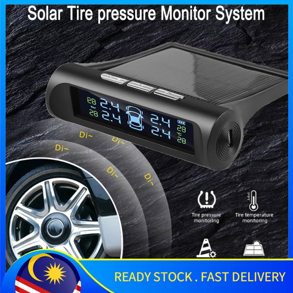 🔥Ready Stock🔥HIHILAH AJ-50 Smart TPMS Tyre LCD Car warning System ...