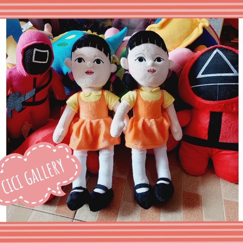 Original IMPORTED girls squid game doll, original SNI, height 40cm ...