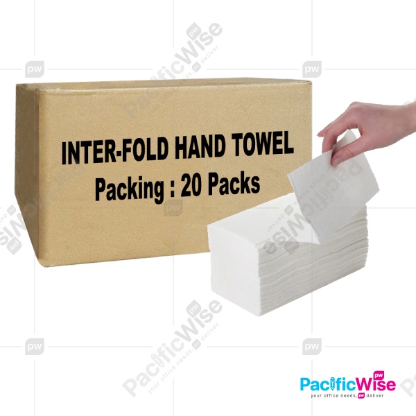 Inter Fold Hand Towel/Tuala Tangan Inter Fold/Tissue Paper (Virgin Pulp ...