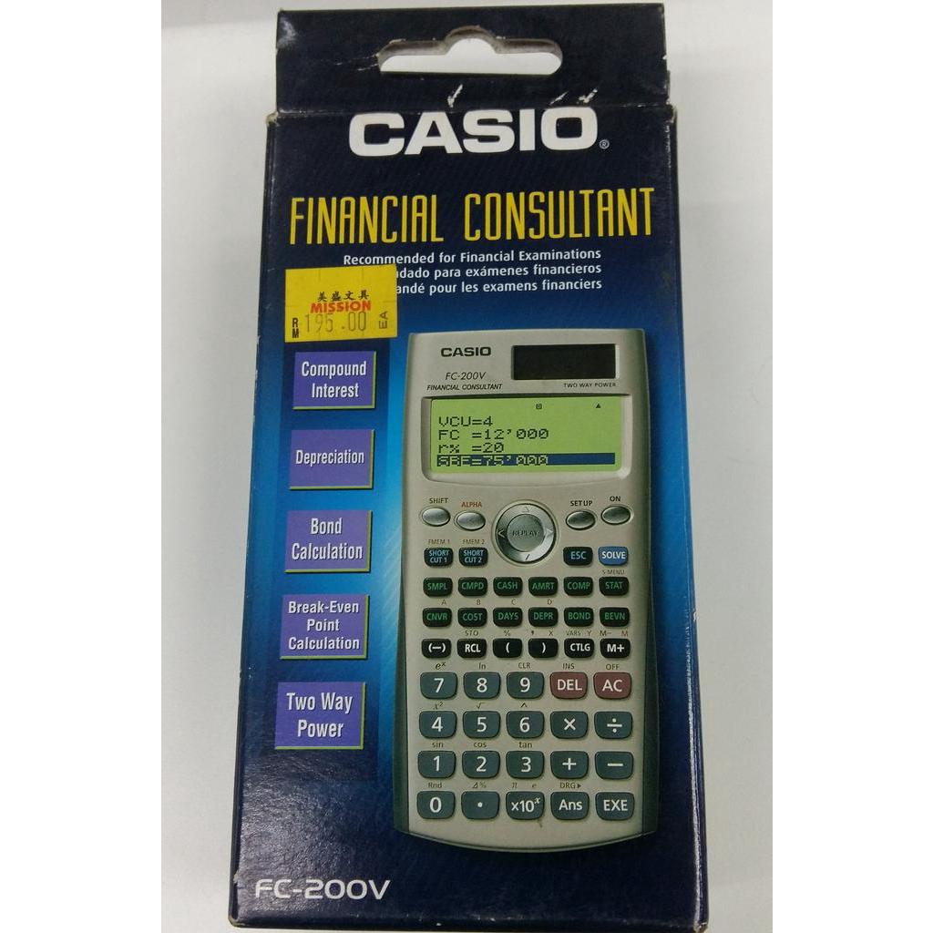 Casio Financial Calculator FC-200v | Shopee Malaysia