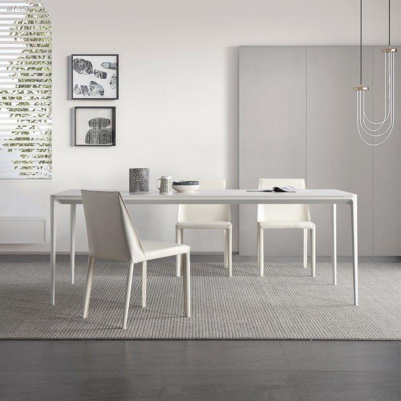 ๑ Delifeng slate pure white aluminum alloy dining table and chair ...