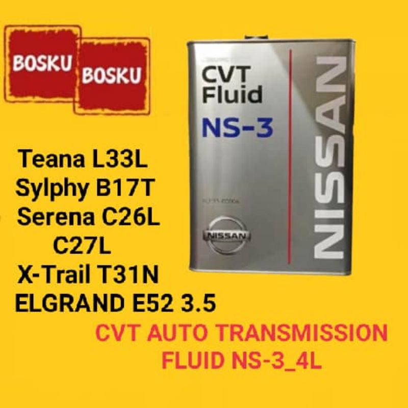 Original Nissan Gearbox CVT ATF NS-3 (4L_KLE53-00004) Serena C26 C27 x-Trail T31 T32 Teana ...