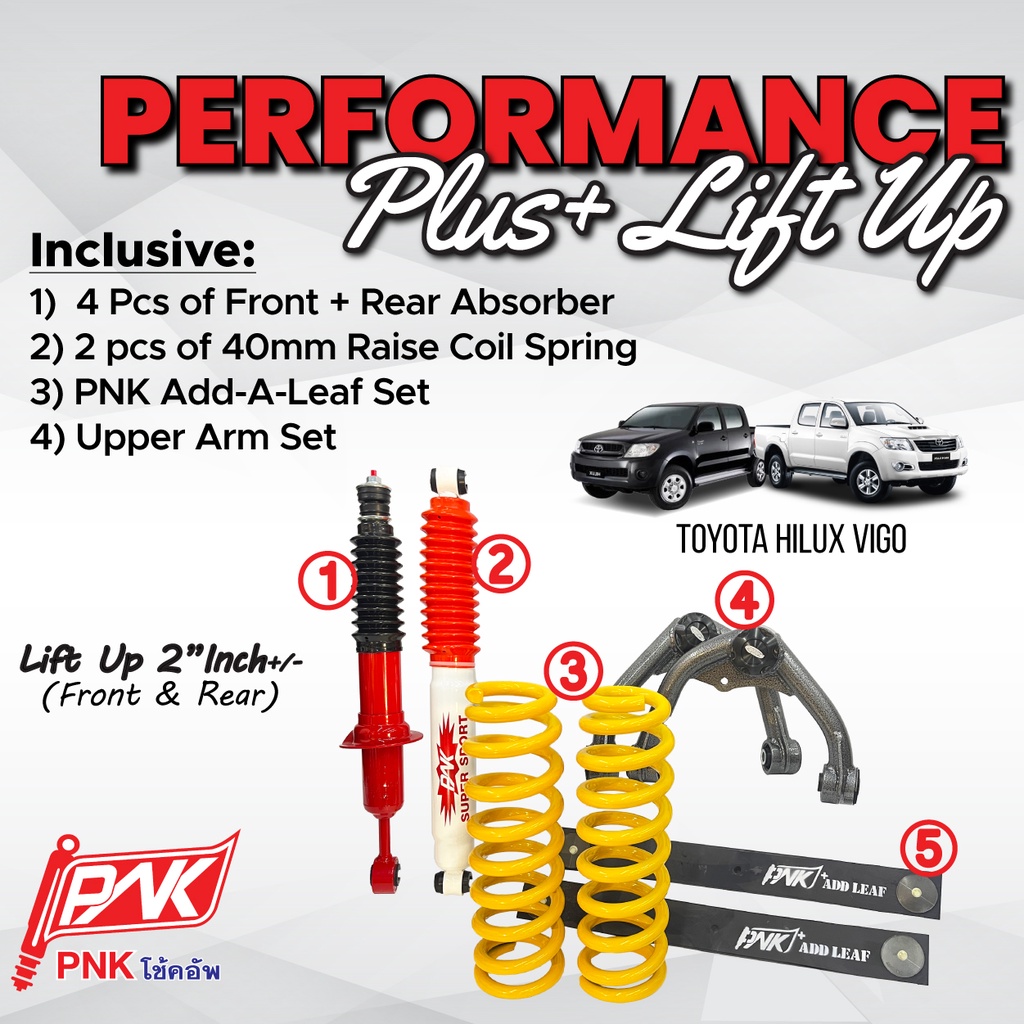 [Installation]Performance Lift Up Plus+ Combo Package Toyota Hilux Ford ...