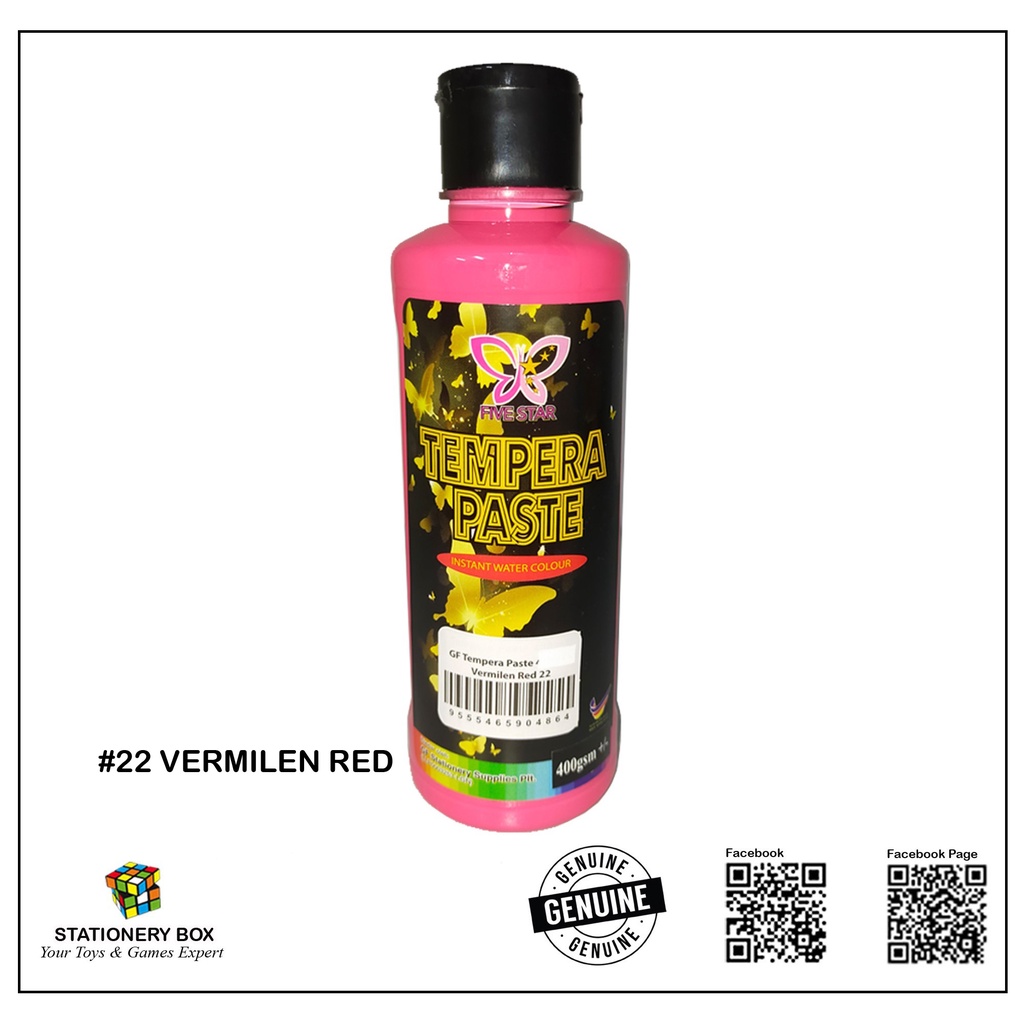 Tempera Paste Paint (FIVE STAR) Non Toxic | Shopee Malaysia