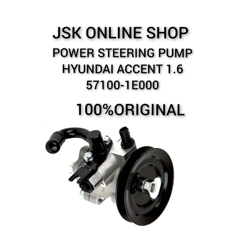 HYUNDAI ACCENT 1.6 POWER STEERING PUMP 57100-1E000 ORIGINAL 100% ...