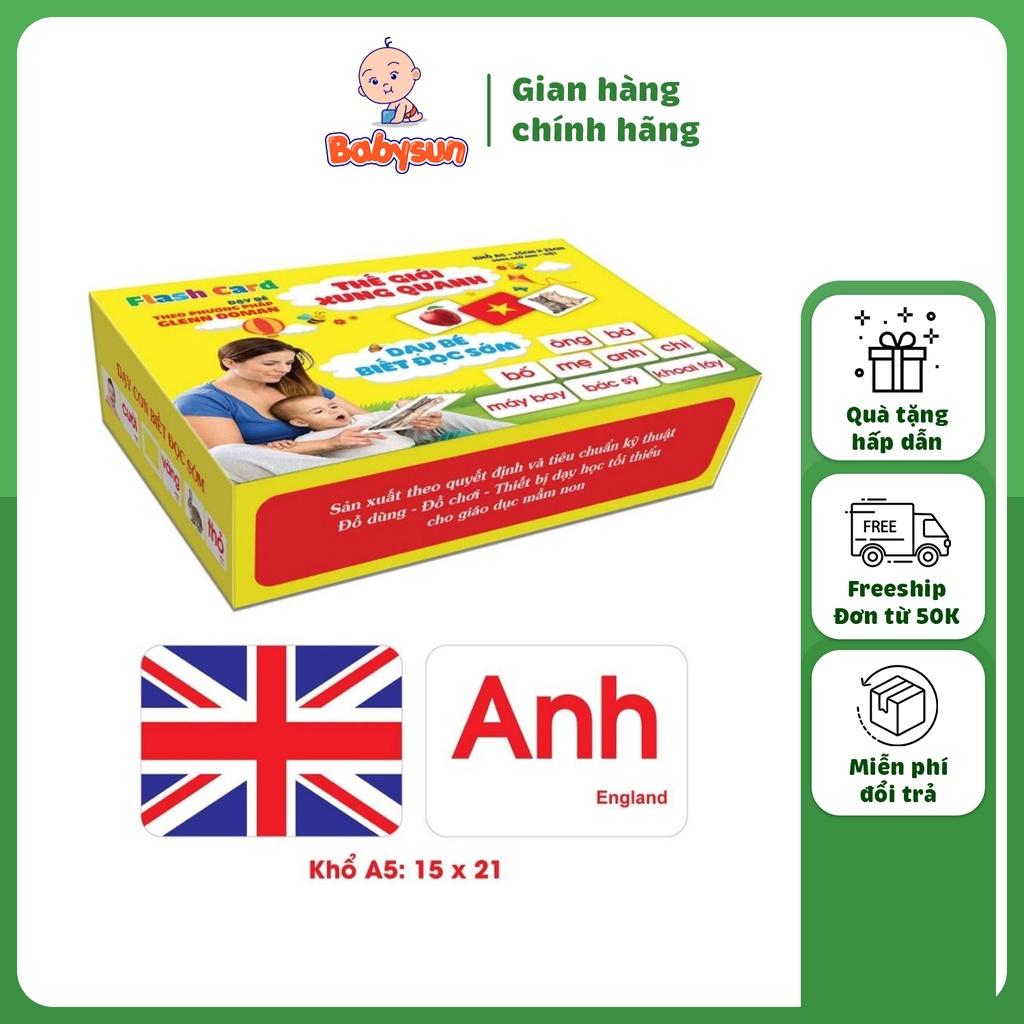Set of large, hard, smart alphabet learning cards for children with ...