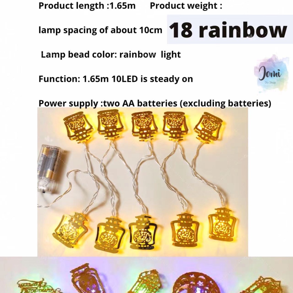 Led light strip AA battery Love Ramadan decorations led hiasan bilik ...