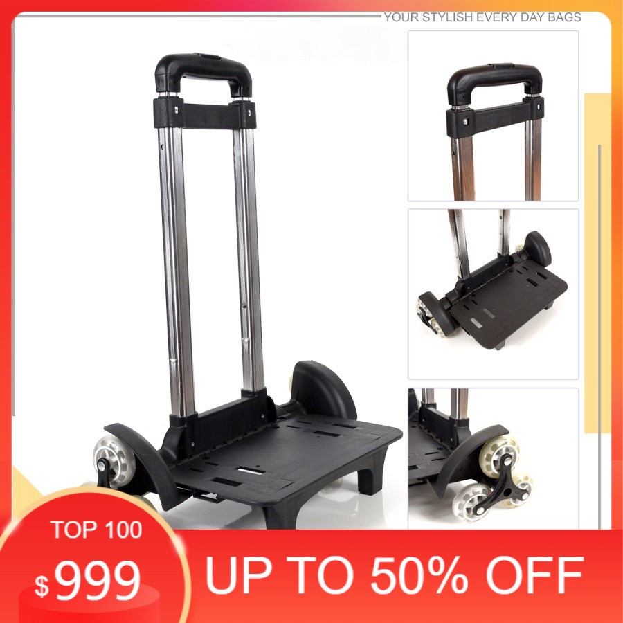 Trolley Spinner Wheel 3 Platform Wide Trolley Trolley Folding Portable ...
