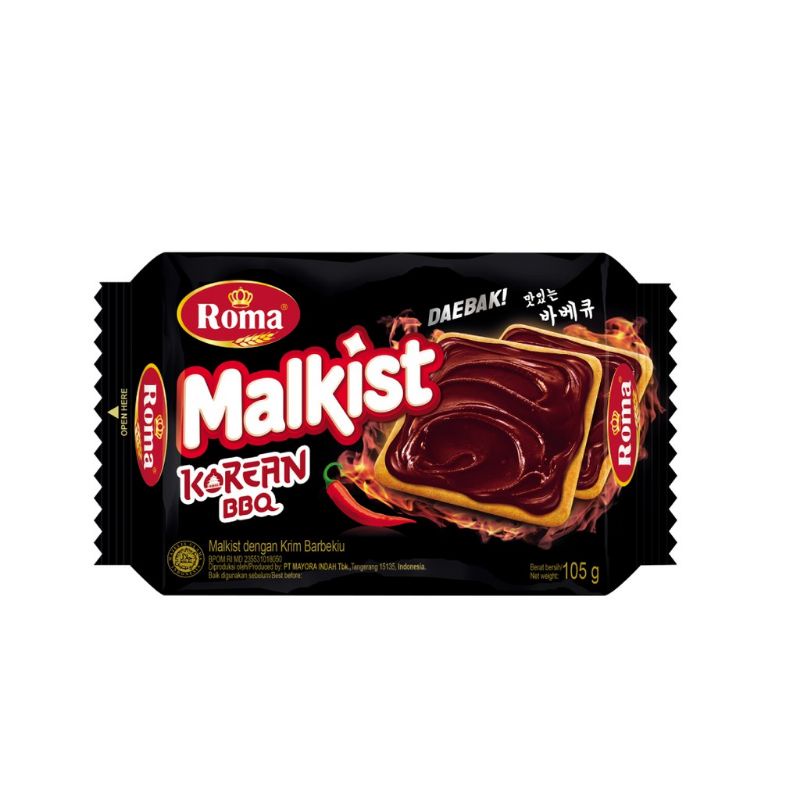 New Roman MALKIST 105 Grams Of KOREAN BBQ / ROMA / MALKIST / KOREAN ...