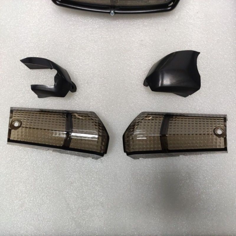 Head lamp lampu depan signal cover , cover lampu belakang ,honda ex5 ex5 dream smoke/tinted ...