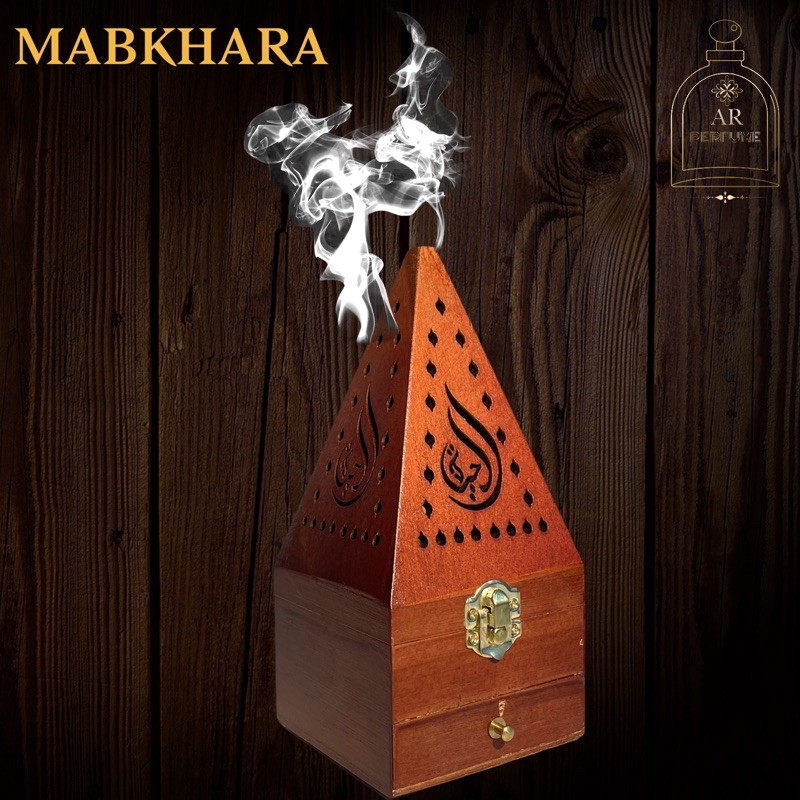PYRAMID WOODEN MABKHARA Dapur Bukhor [Arabian incense burner for ...
