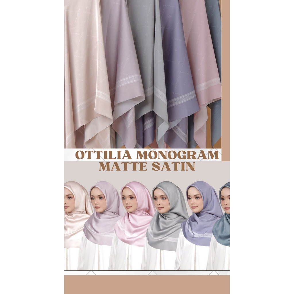 [READYSTOCK]OTTILIA MONOGRAM SQUARE SCARF (The Hijab Co) | Shopee Malaysia