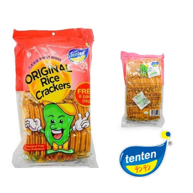 [TKM] Tenten Original Rice Crackers (340g+68g) (48 packs) | Shopee Malaysia